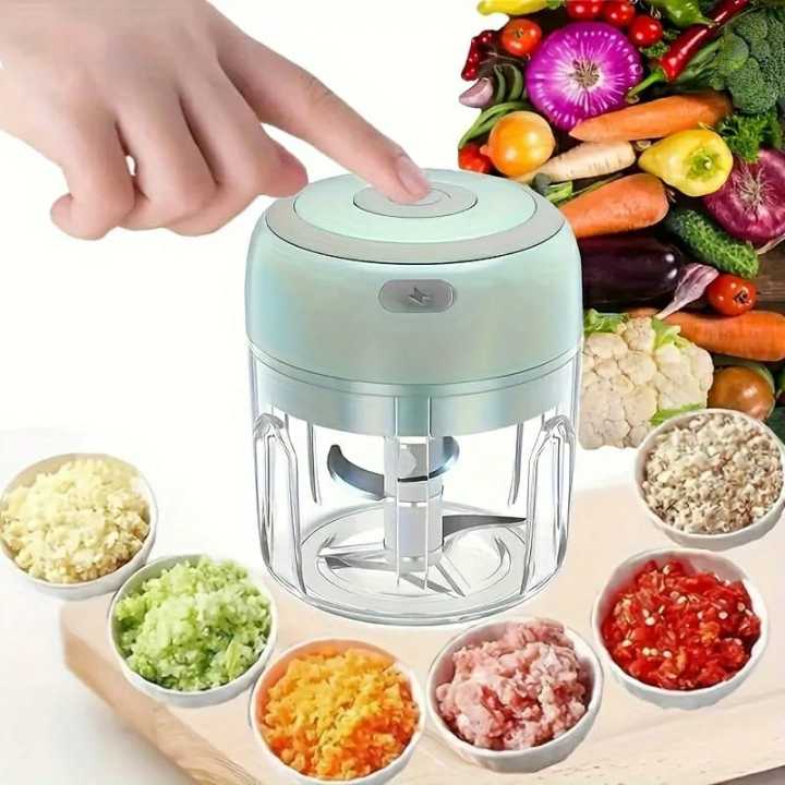 Electric Mini Garlic Chopper With USB Charging,Chopper For Chili ...