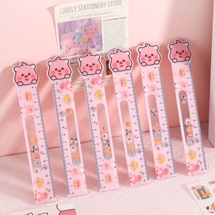 Stationery Kuromi Kitty Boring Shaking Toy Ruler Capybara Loopy Panda ...