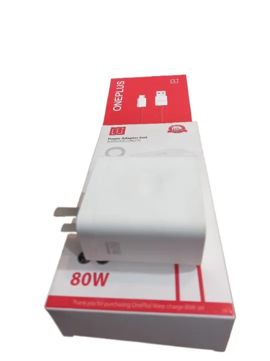 Oneplus 100% Orignal Charger 80W Super Vooc Adapter + Cable PD Warp 80W ...