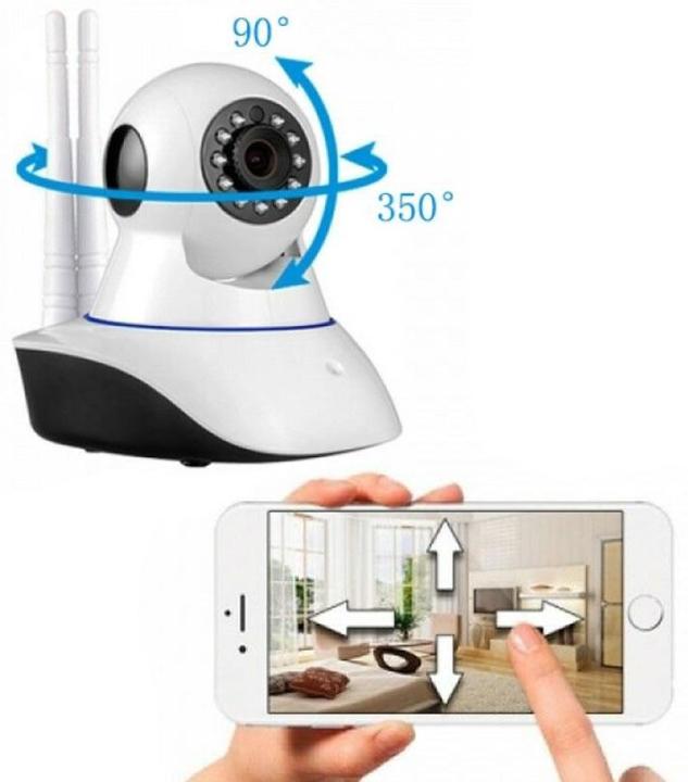 Wifi Ip Wireless Rotating Camera V380 Double-Antenna | Daraz.pk
