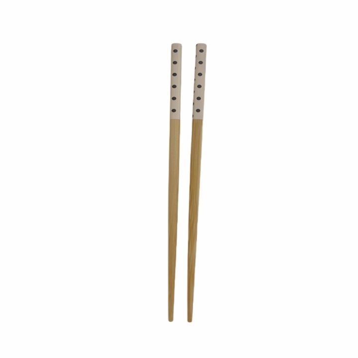 2Pairs Japanese Style Wooden Long Chopstick 24CM Anti-slip Sushi Noodle ...
