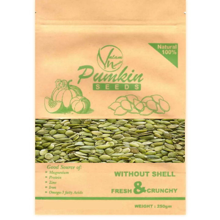 Pumpkin Seeds 240 Gram Without Shell Fresh Crunchy - Imported | Daraz.pk