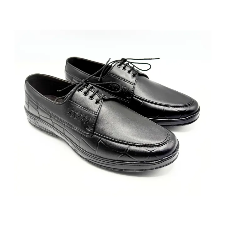 Men’s Formal Black Moccasion Shoes | Office Wear Lace-Up Shoes for Men ...