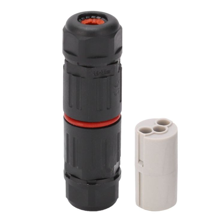 Security Lights CDF M3 Cable Connector 3 Pin PA66 Fire Retardant IP68 ...