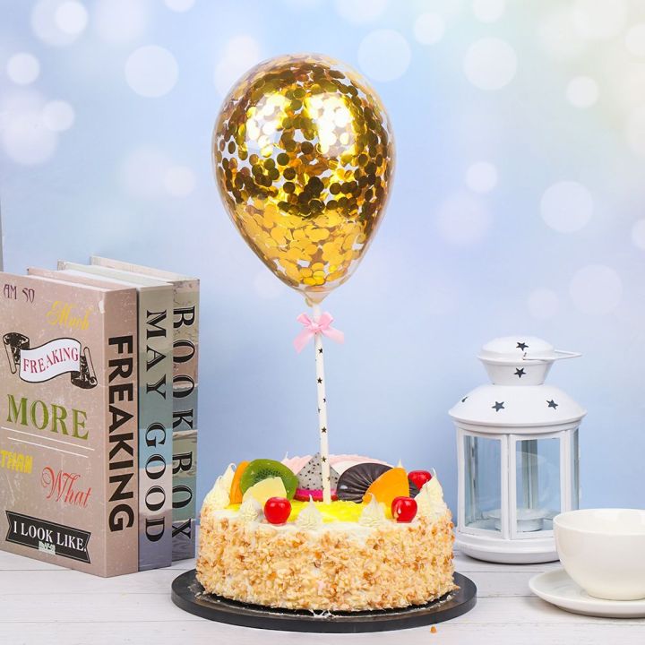 Wedding Party Supplies Birthday Paper Straw Cake Topper Transparent ...