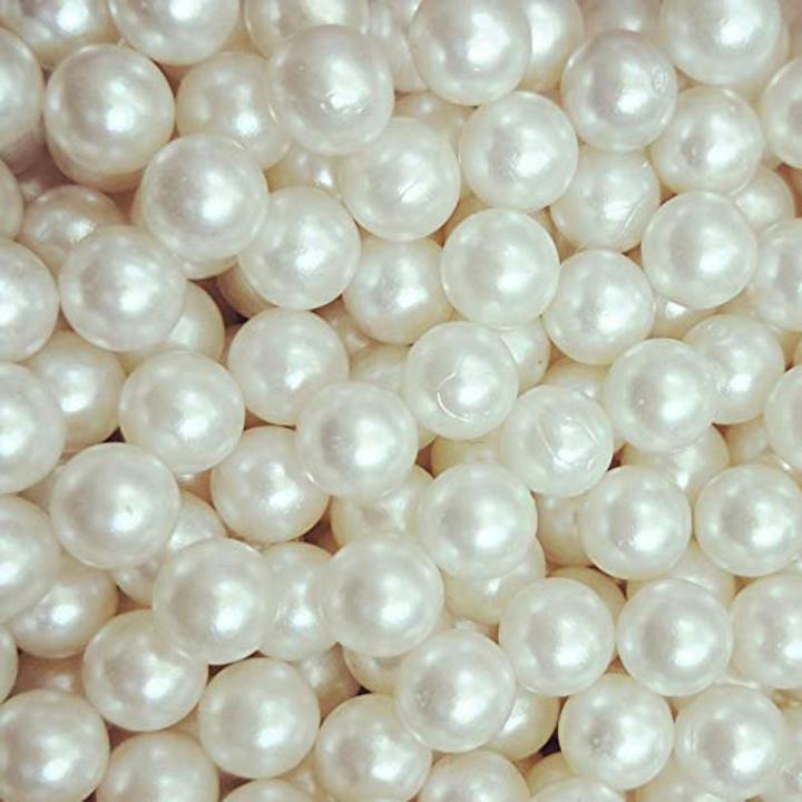 Round Pearl 8mm, 1000-Pieces – White Pearlescent Plastic Crafts and ...