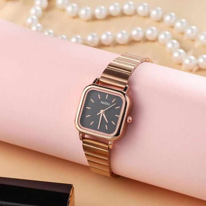 Yfashion Girls Quartz Watch Trendy ple Ip Electroplating Square Dial ...