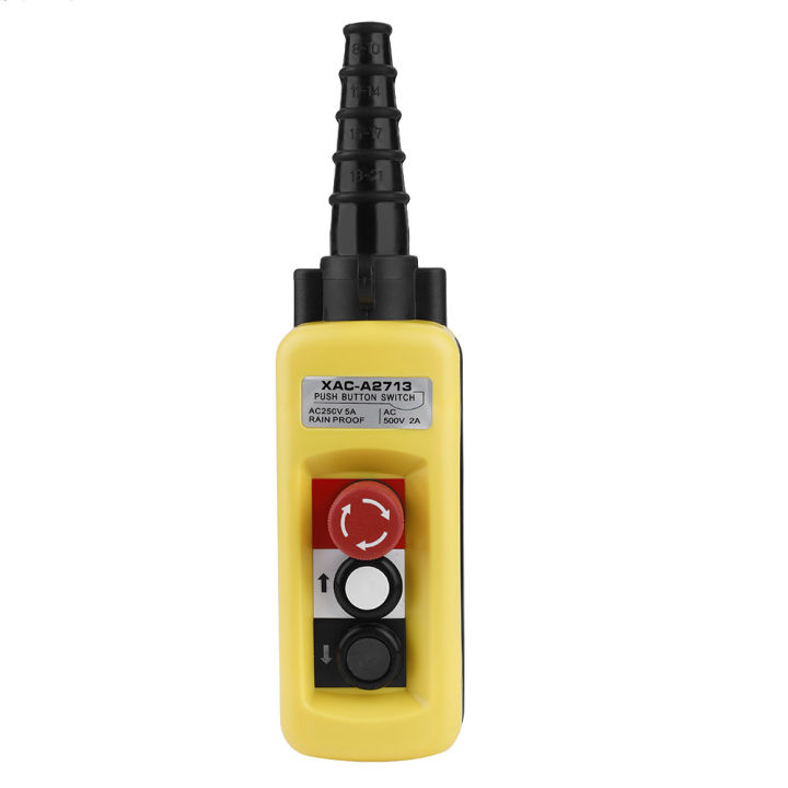 Crane Chain Hoist Push Button Switch Lifting Pendant Controller with ...