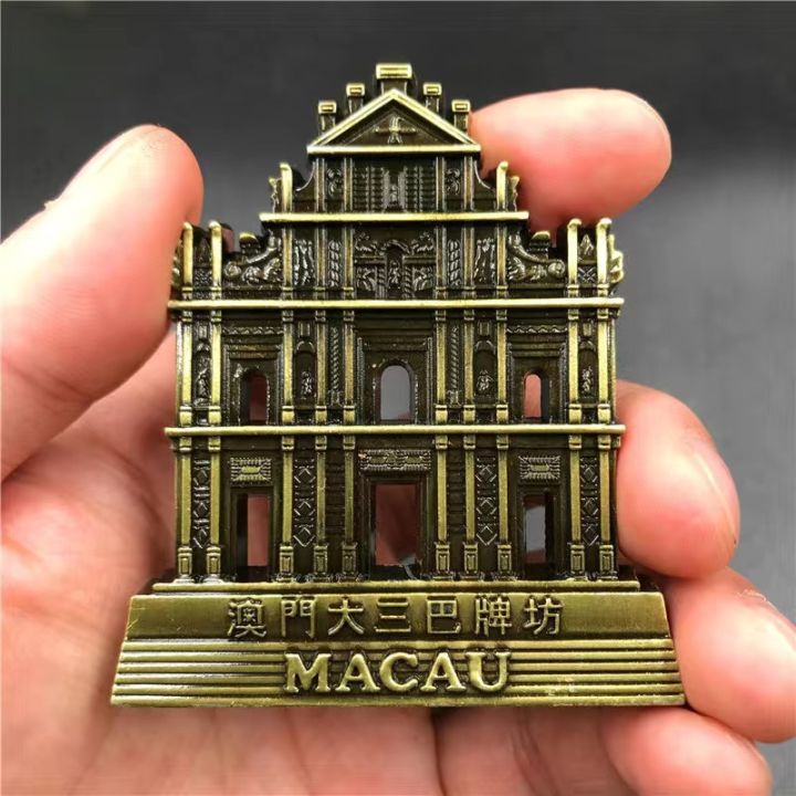 In Stock Macau Dthird Bus Tourist Souvenir Refridgerator Magnets Paint ...