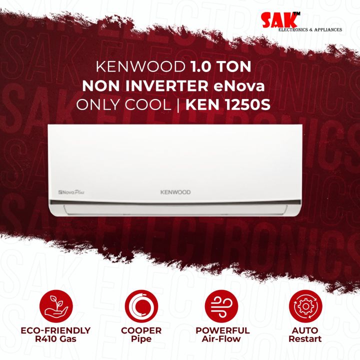 KENWOOD AC 1 Ton e-NOVA KEN-1250S -Non-Inverter Latest Model - 100% ...