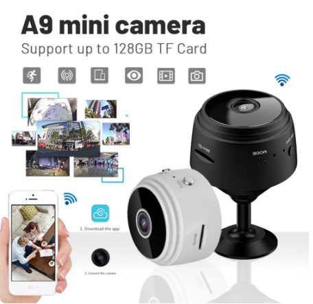 A9 Mini Camera Security Camera Wireless Outdoor Indoor 720P HD WiFi ...