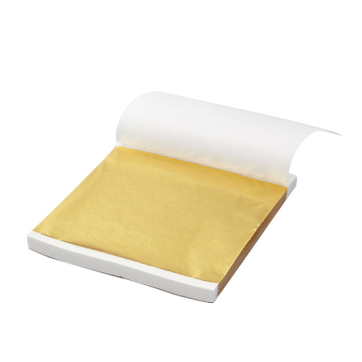 Emotion HENG 100 Sheets Practical K Pure Shiny Gold Leaf for Gilding ...