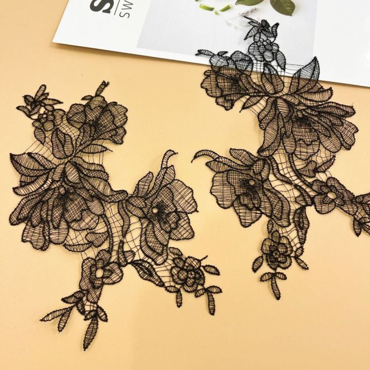 Exquisite Lace Fabric Flower Applique DIY Crafts Handmade Cloth Patch ...