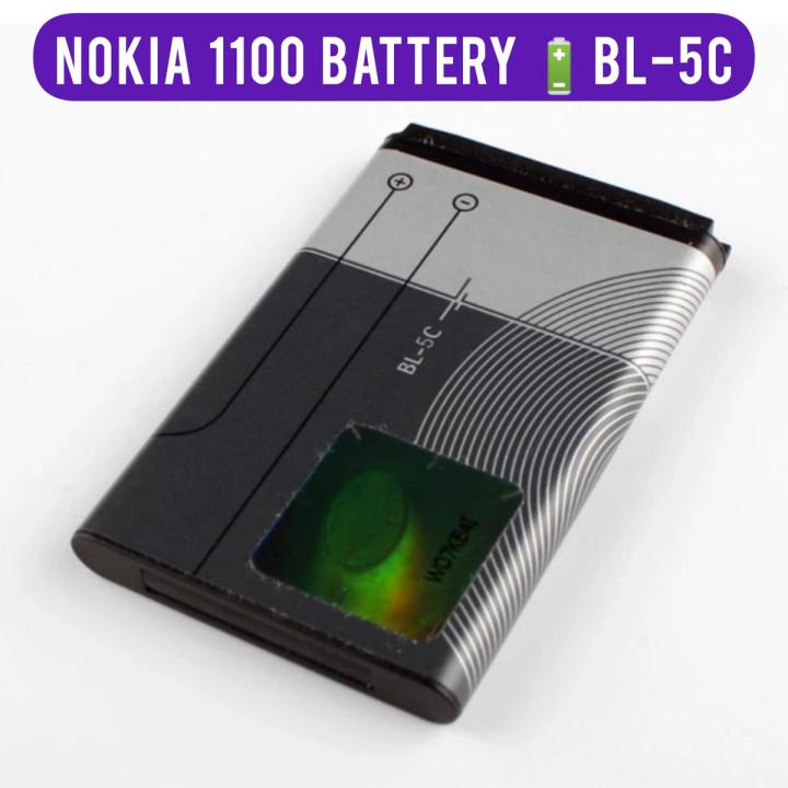 Nokia BL-5C BL5C mobile phone battery compatible with Nokia 1100, 1101, 1110, 1112, 1200, 1208 ...