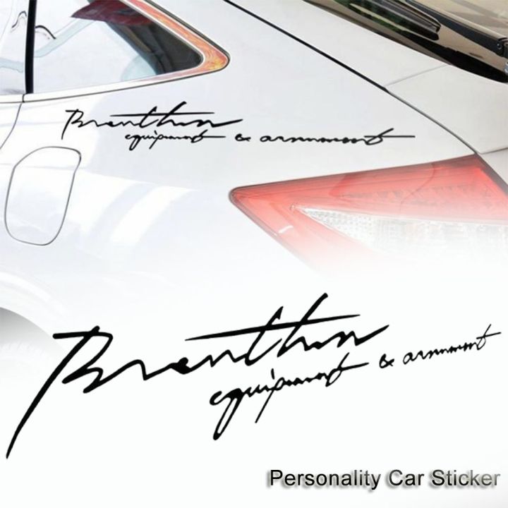 New Personality Waterproof English Letter Signature Vinyl Car Stickers ...