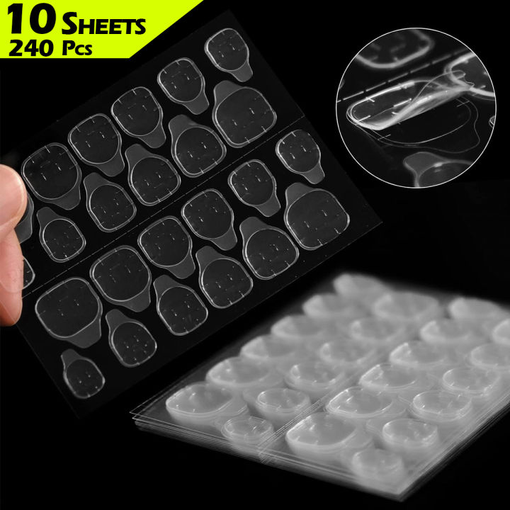 Pack of 3 or 10 Nails Glue Sheets, Dots & Stickers – Convenient Nail ...