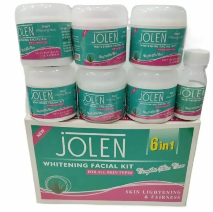 Jolen 6 Steps Complete Lightening and Fairness Facial Kit 100 ml Best ...