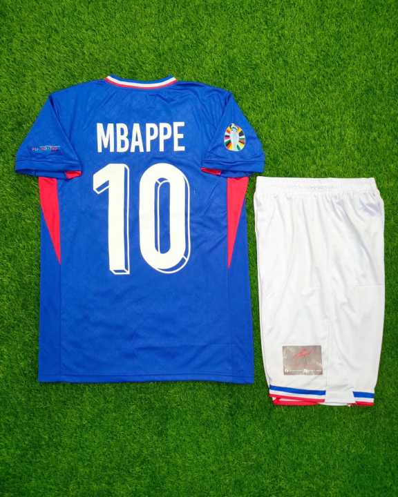 Mbappe France home kit, Football kits France Euro shirt, Mbappe 10 kit ...