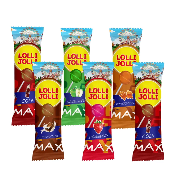 LOLLI JOLLI Max Lollipops (6 Piece) Random Flavors | Mix Fruit ...