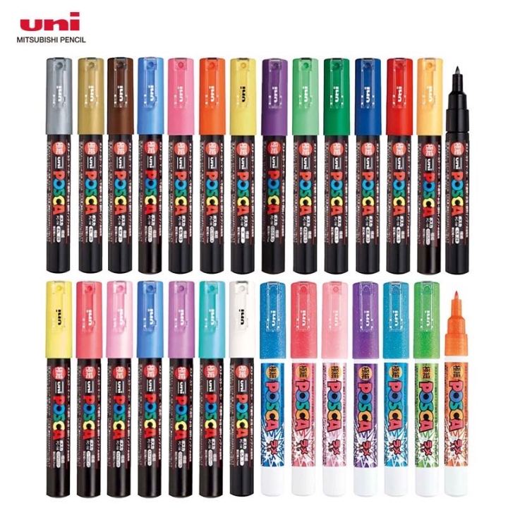 1pcs Uni Posca Marker Pen PC-1M fineliner 0.7mm rotulador permanente ...