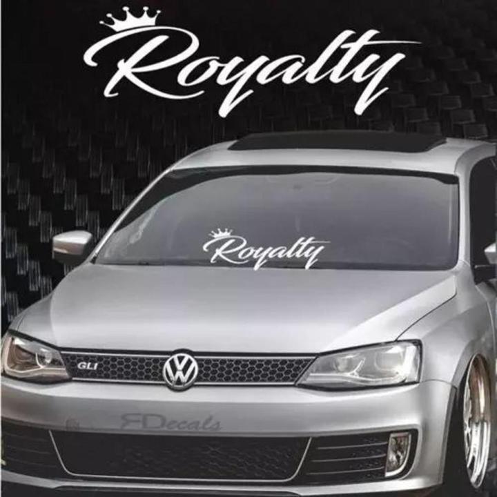 Royalty Sticker for Car Windshield 16"x7.5" Car Stickers for Windshield ...