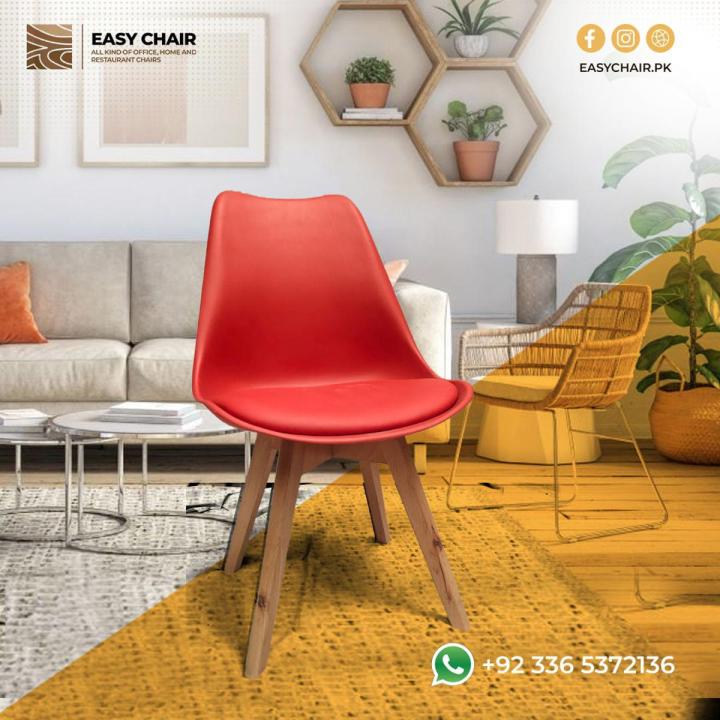 Cafe chair / Dining Chair Y004 (Red) | Daraz.pk