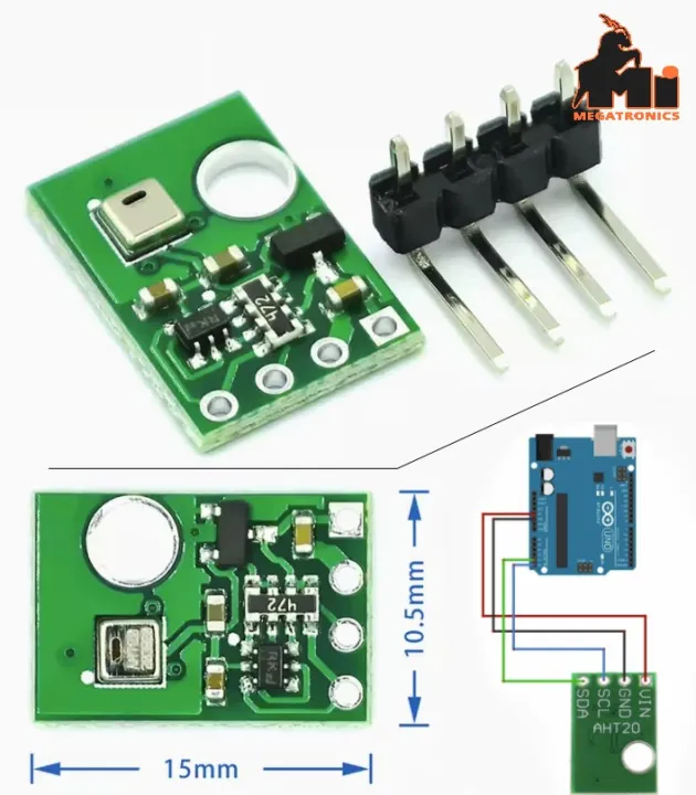 AHT20 I2C temperature and humidity sensor High Precision Digital module arduino | Daraz.pk