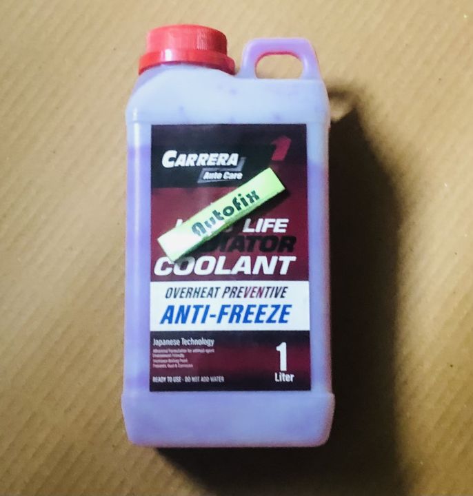 Carrera Car radiator coolant / Anti Rust Red Color 01 Liter | Daraz.pk