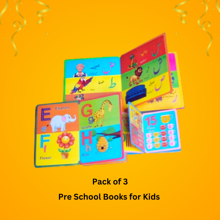 Pack of 3 Learning Books for Kids Pre School Books For Kids Kids Books ...