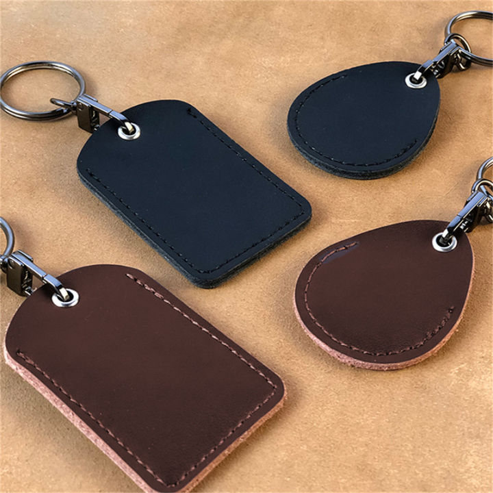 Vintage PU Leather Keychain Protective Case Door Lock Access Control ...