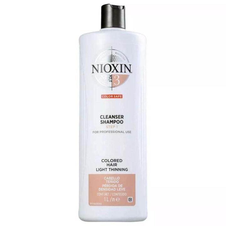 Nioxin 3 Scalp Cleanser Shampoo Step 1 Colored Hair Light Thinning 1 ...