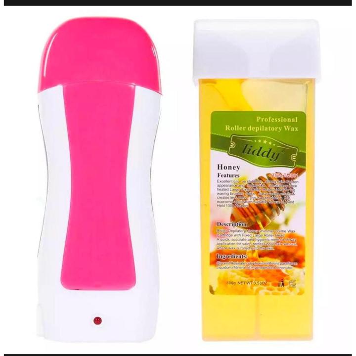 Wax Depilatory Machine with refill cartridges depilatory wax roll on ...