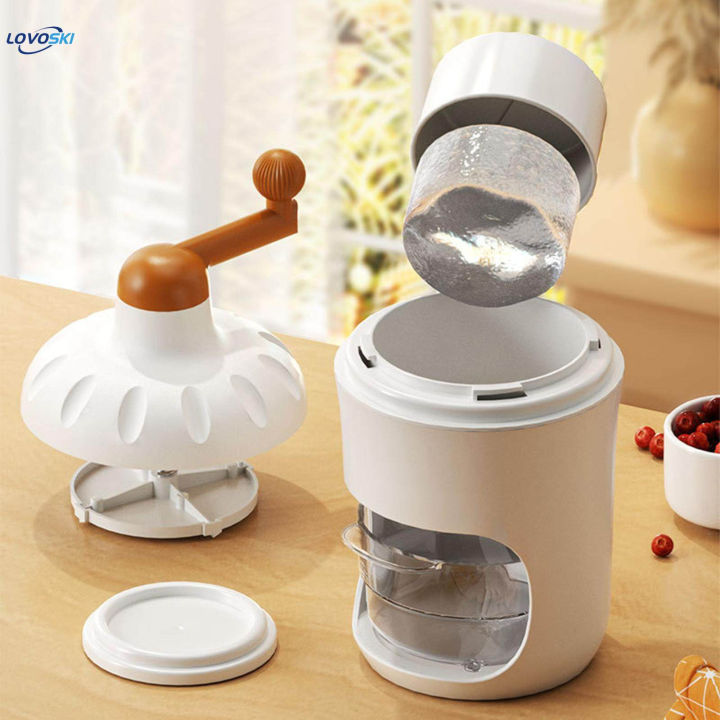 Portable Manual Ice Crusher Multi-function Hand Shaved Ice Machine Ice ...