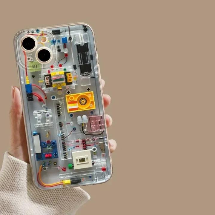 Creative Circuit Board Pattern Phone Case for IPhone 16 15 14 13 12 11 ...