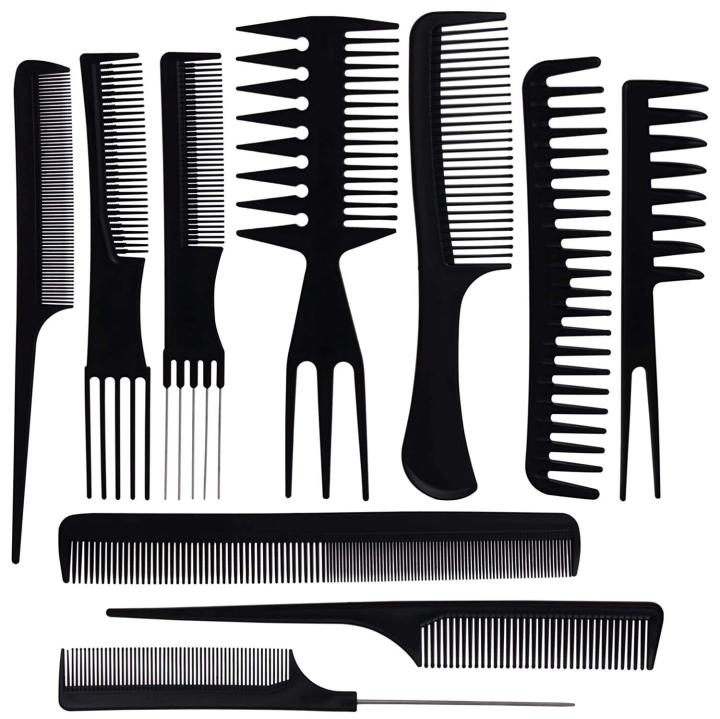 Hair Barber Comb Set, Professional Salon Hair Styling Barber Combs Kit ...