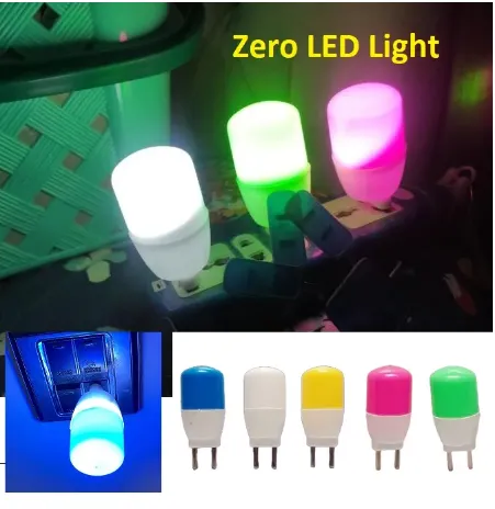 Zero Light For Room Night Light Small Size LED Night Bulb Multicolor ...