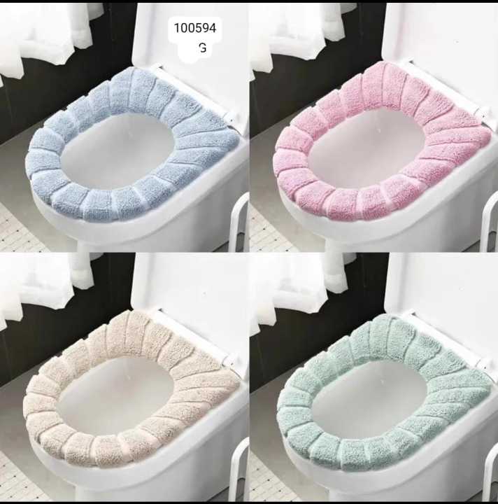 Premium Washable Cloth Toilet Seat Cover – Soft, Warm, Thickened ...