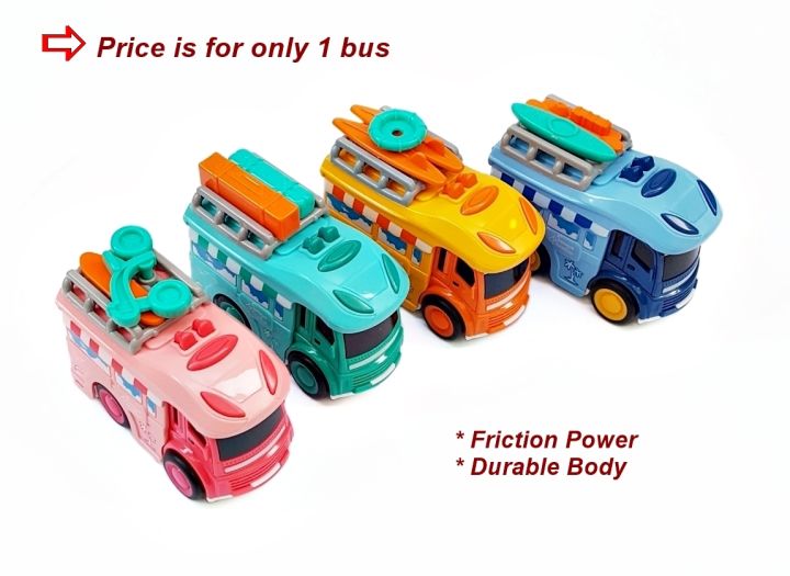 Kids Toy Car Friction Bus pullback for Children | Daraz.pk
