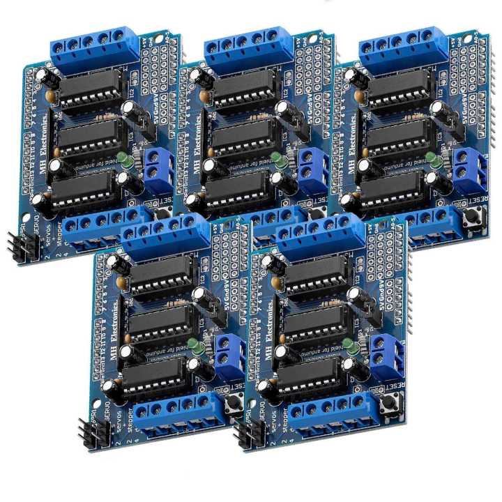 5 x L293D Motor Driver Shield, 4 Channel Motor Driver Shield | Daraz.pk
