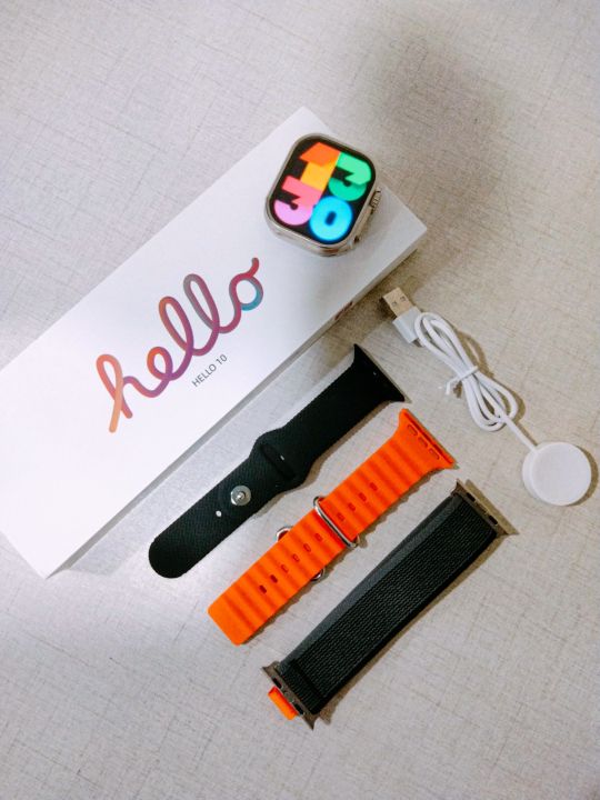 Hello 10 Smartwatch With 2.10" Bluetooth Calling Wireless Charging ...