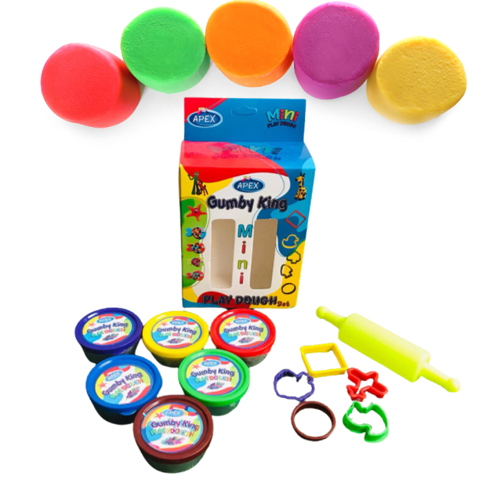 Play Dough Set For Kids - 6 Color Dough Boxes With 6 Types Of Utensils ...
