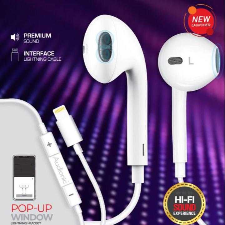 Original Audionic IMax-V Handsfree For IPhone | Daraz.pk