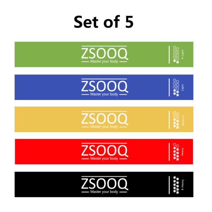 JIUshop Resistance Bands expander Fitness Rubber Sport Gum loops Yoga ...