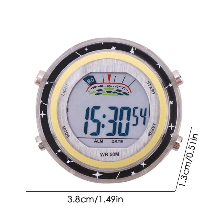 【AiBaby Store】Motorcycle Digital Clock Handlebar Clock With Glowing ...