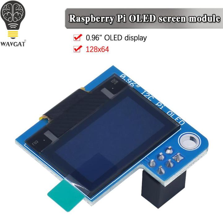 Raspberry P 0.96 Inch OLED I2C SSD1306 128 x 64 Blue Screen Display ...
