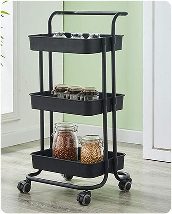 Utility Carts Rolling Storage Cart, three Tier Rolling Cart,Utility ...