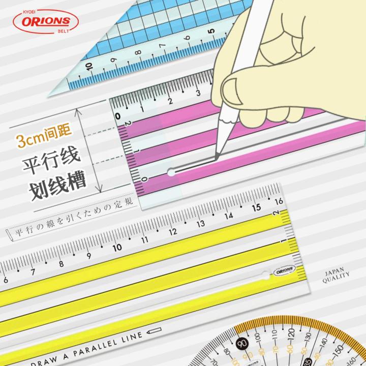Japanese stationery award KYOEI ORIONS co-prosperity parallel ruler ...