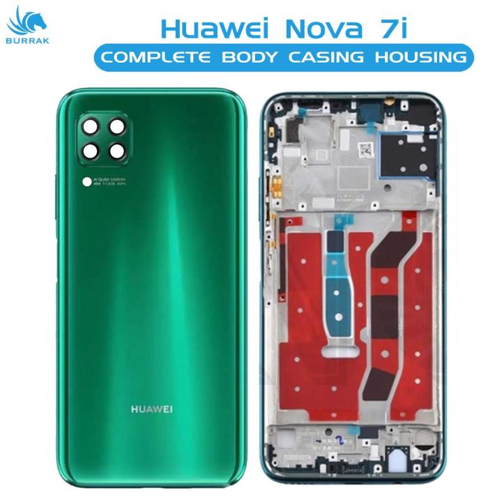 Huawei Nova 7i Housing Middle Frame With Side Button and Camera Lens ...