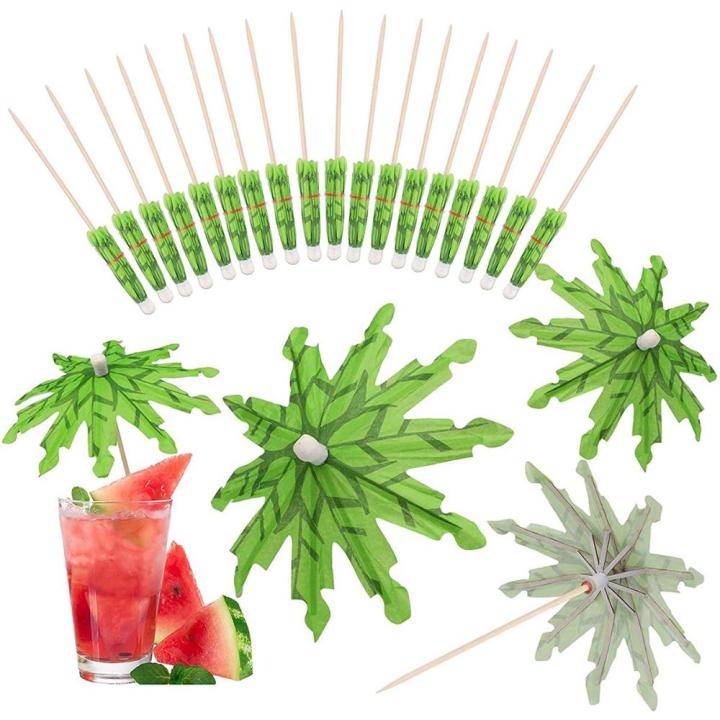Decorative Barbeque Tropical Toothpick Coconut Palm Tree Disposable ...
