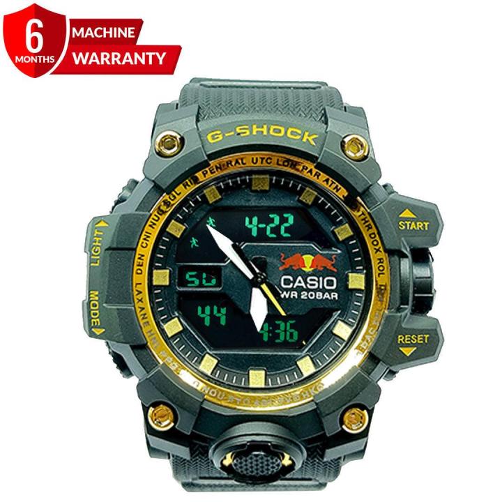 G-Shock Dual Time Sports Watch For Men Green | Daraz.pk